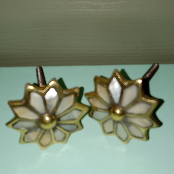 Accents | 22star Brass Mother Of Pearl Drawer Knobs | Poshmark